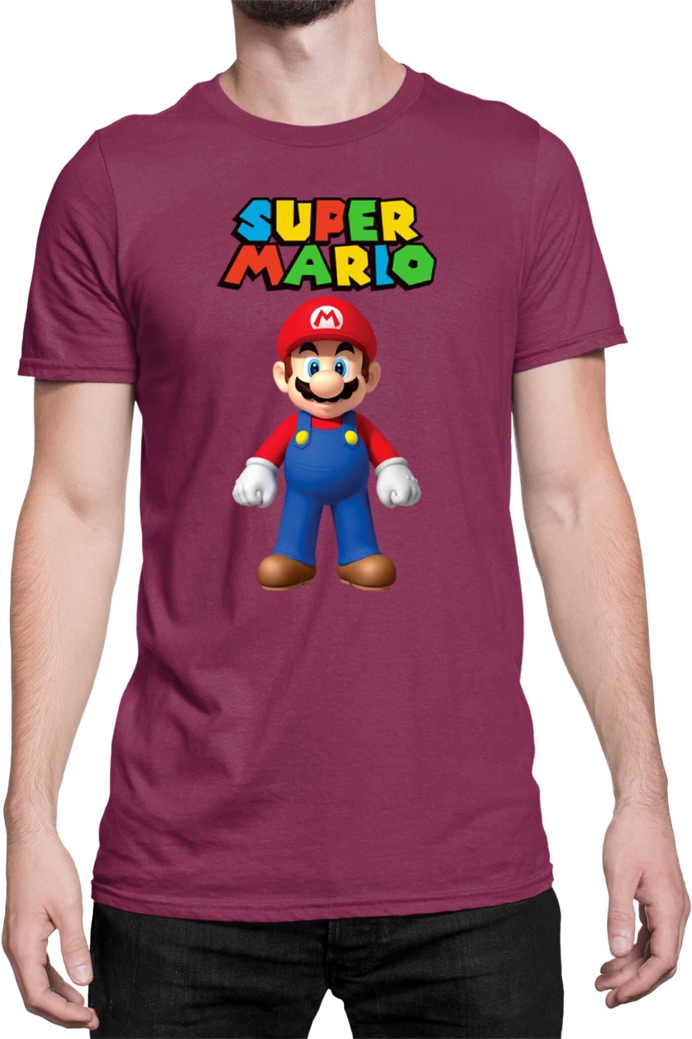 Mario Stand męska koszulka Super Mario Bros Luigi Bowser, Man 3XL ...