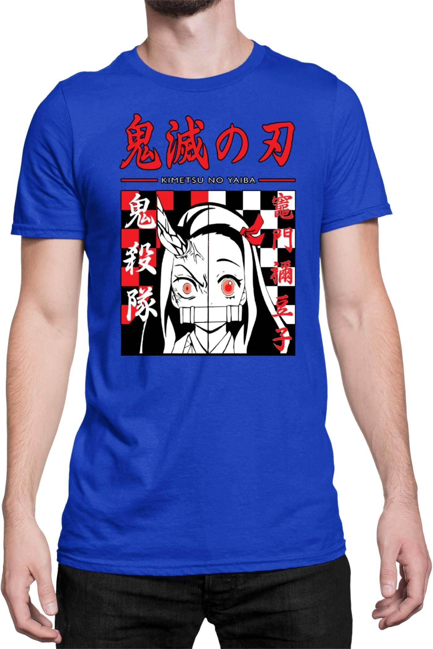 Nezuko Face męska koszulka Demon Slayer Kimetsu no Yaiba Anime Manga ...
