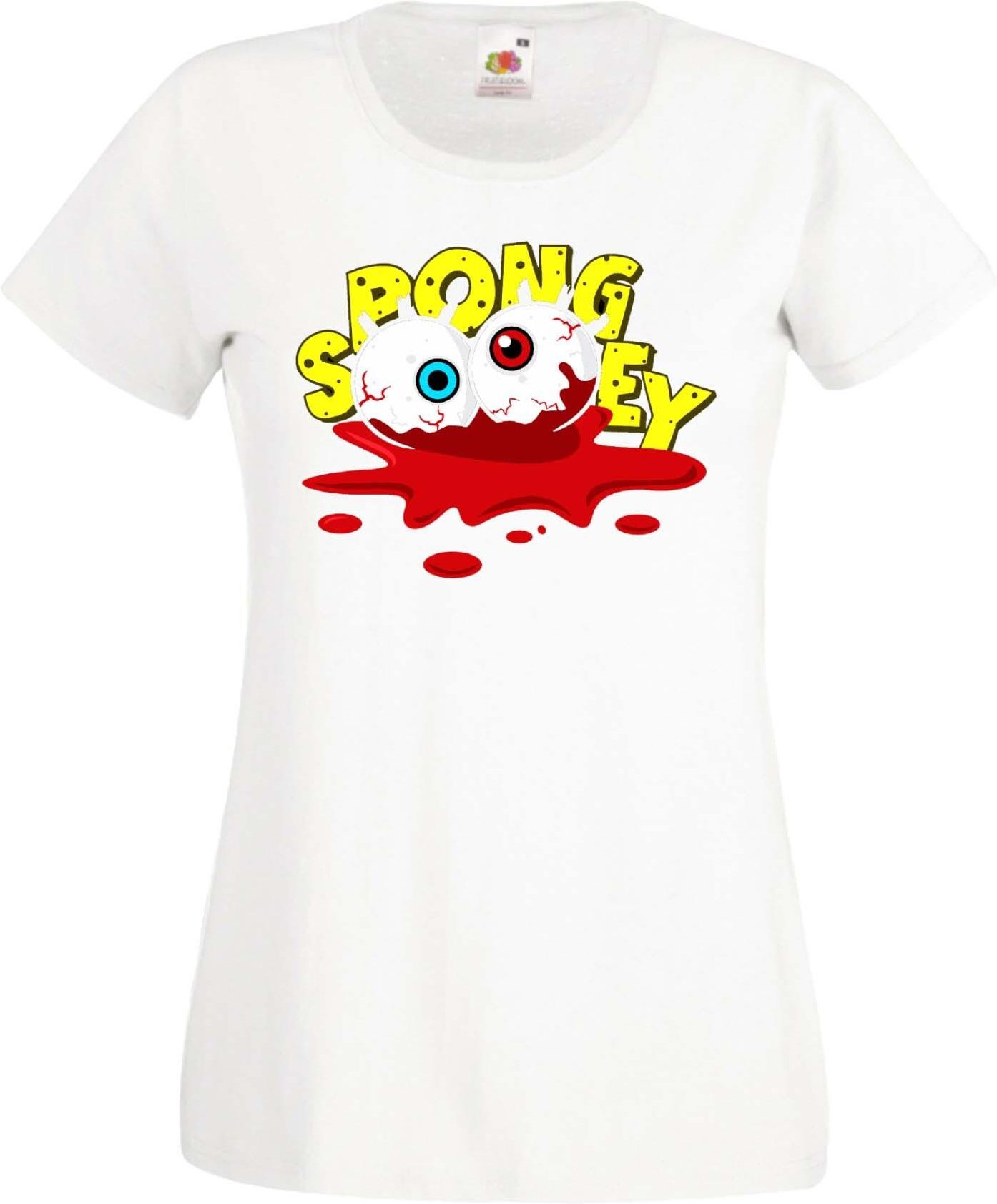 Spongehalloween koszulka damska Spongebob Squarepants, Lady L / WeiЯ ...