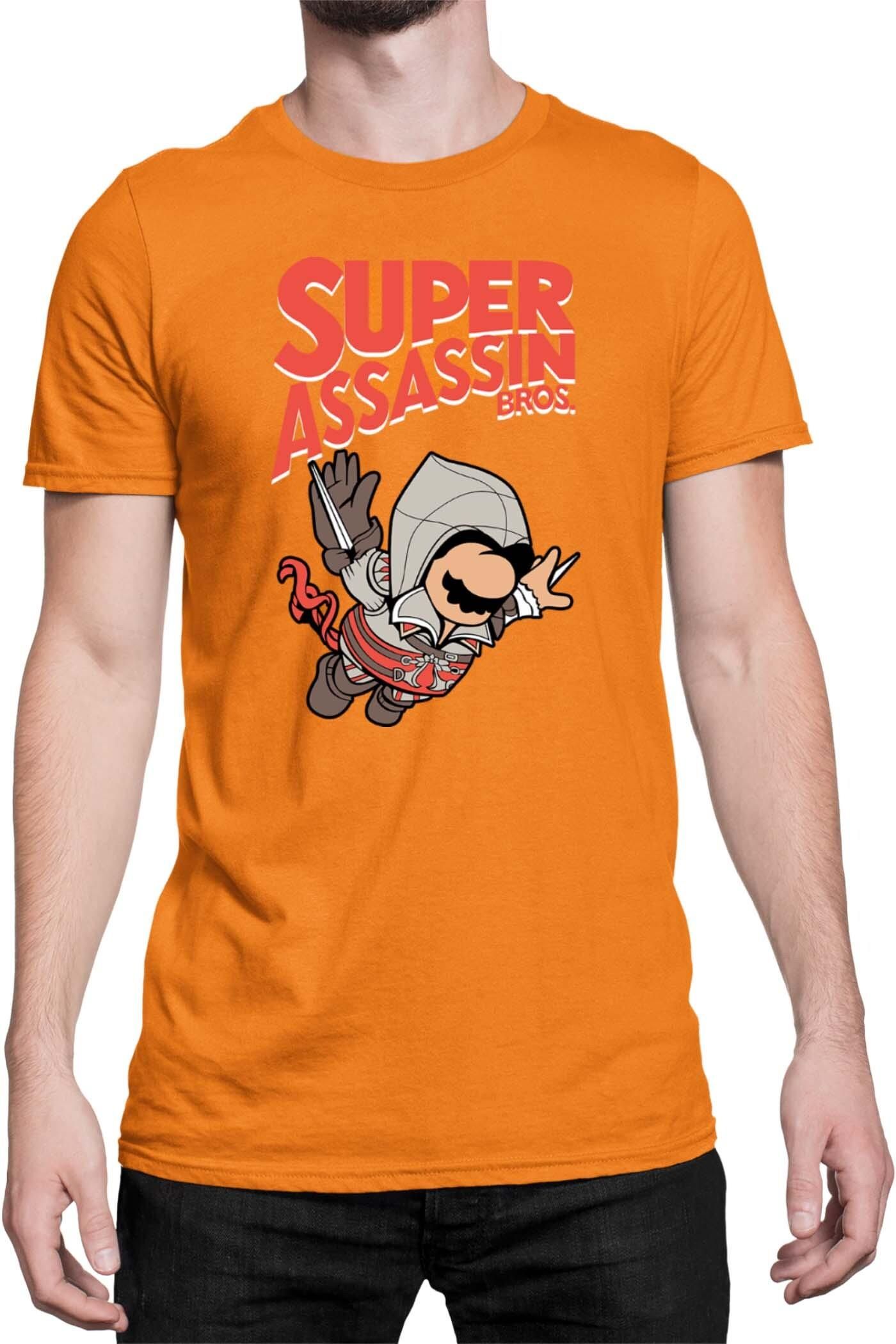 Super Assassin Bros męska koszulka Super Mario Bros Luigi Bowser, Man M ...