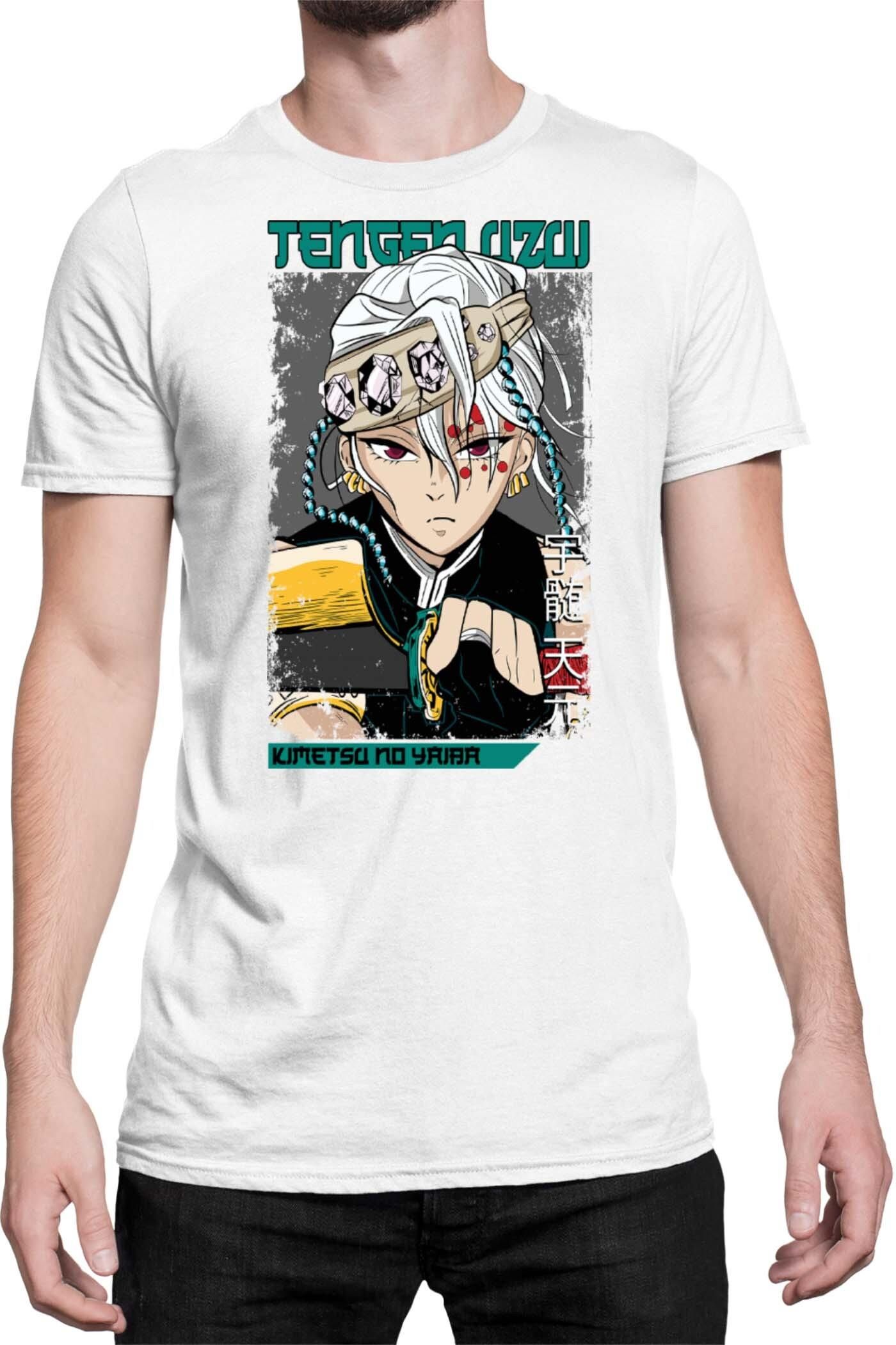 Uzui Sound Hashira męska koszulka Demon Slayer Kimetsu no Yaiba Anime ...