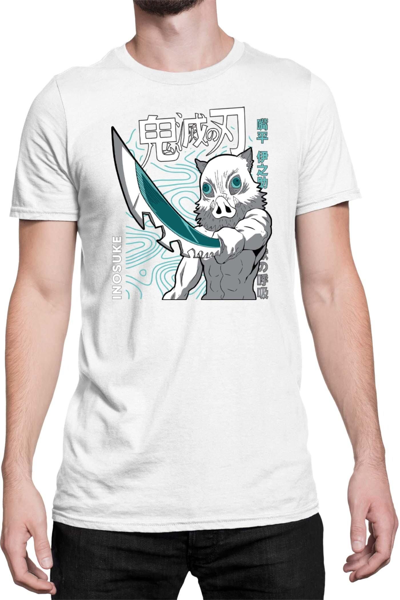 Warthog Hashibara męska koszulka Demon Slayer Kimetsu no Yaiba Anime ...