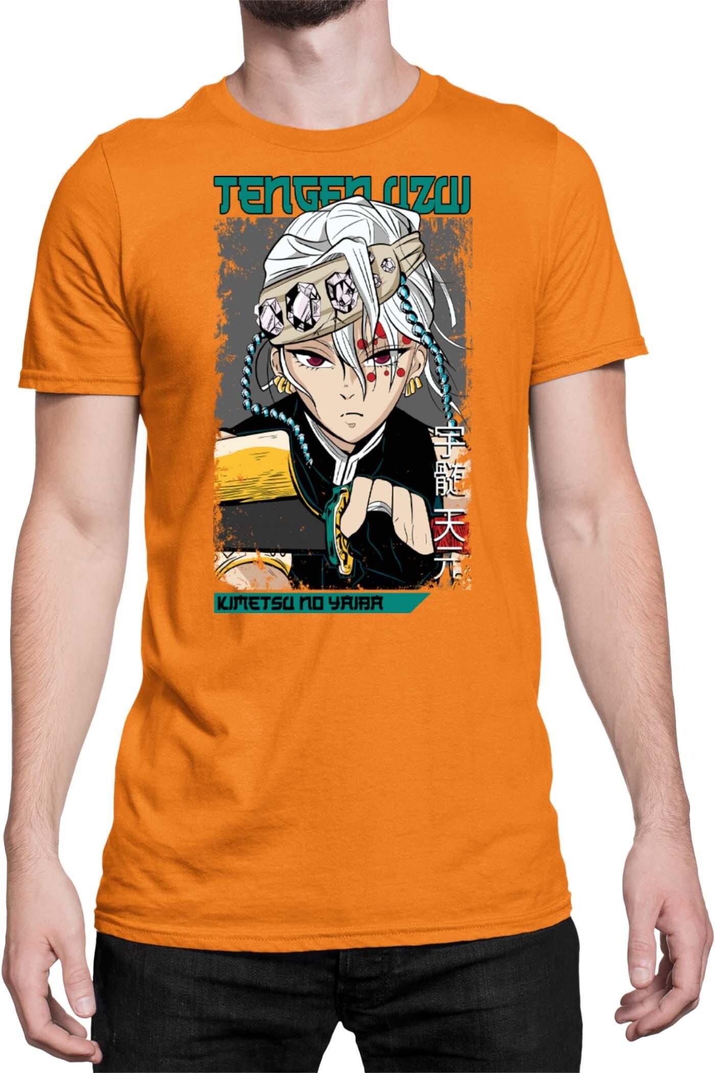 Uzui Sound Hashira męska koszulka Demon Slayer Kimetsu no Yaiba Anime ...