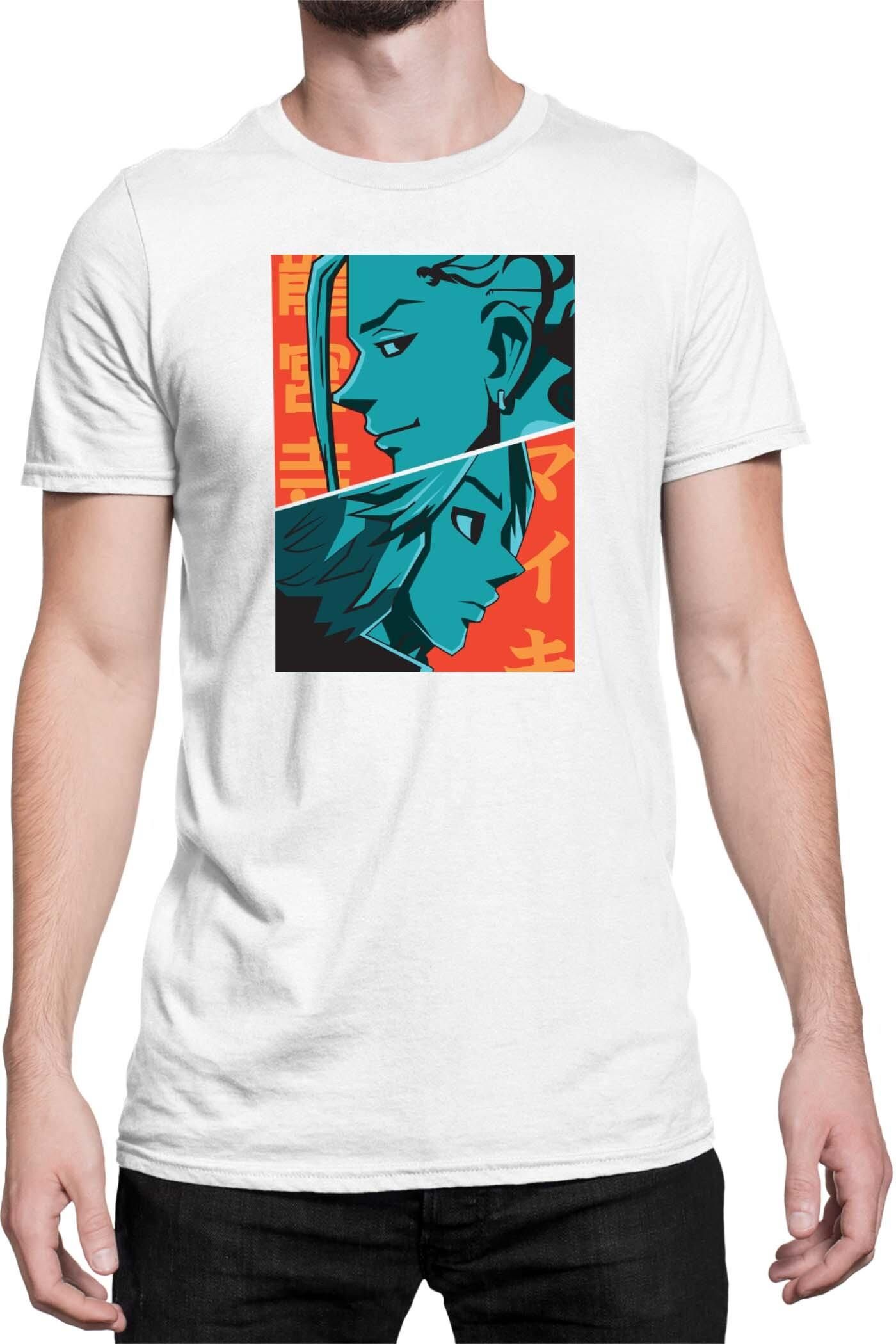 Ken v Manjiro męska koszulka Demon Slayer Kimetsu no Yaiba Anime Manga ...