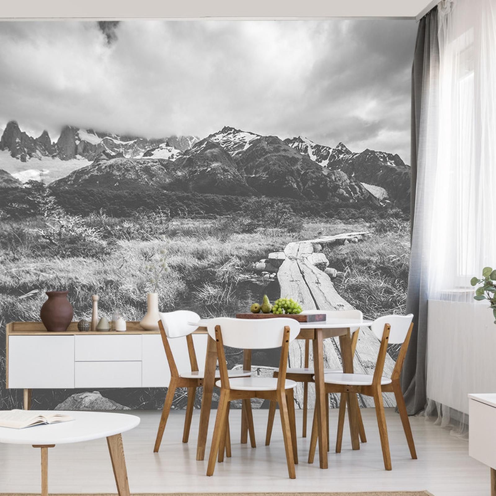 Doboxa Fototapeta Góry Czarno-Biała Tapeta Samoprzylepna 416X254 Ft-112 ...