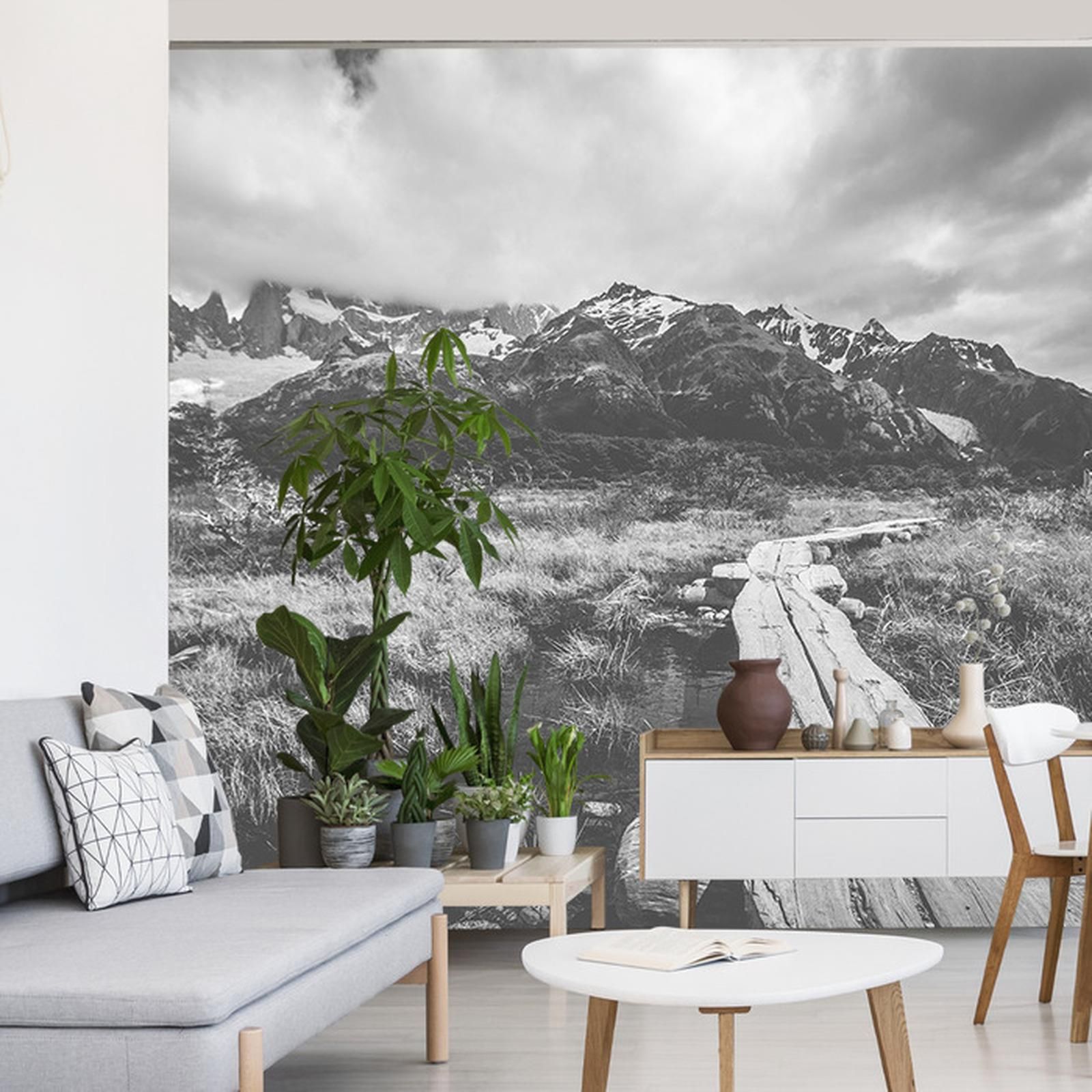 Doboxa Fototapeta Góry Czarno-Biała Tapeta Samoprzylepna 416X254 Ft-112 ...