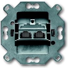 Gniazdo elektryczne ABB BASIC 55 MECHANIZM GNIAZDA KOMPUTEROWEGO X2 ...