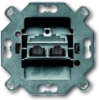 Gniazdo elektryczne ABB BASIC 55 MECHANIZM GNIAZDA KOMPUTEROWEGO X2 ...