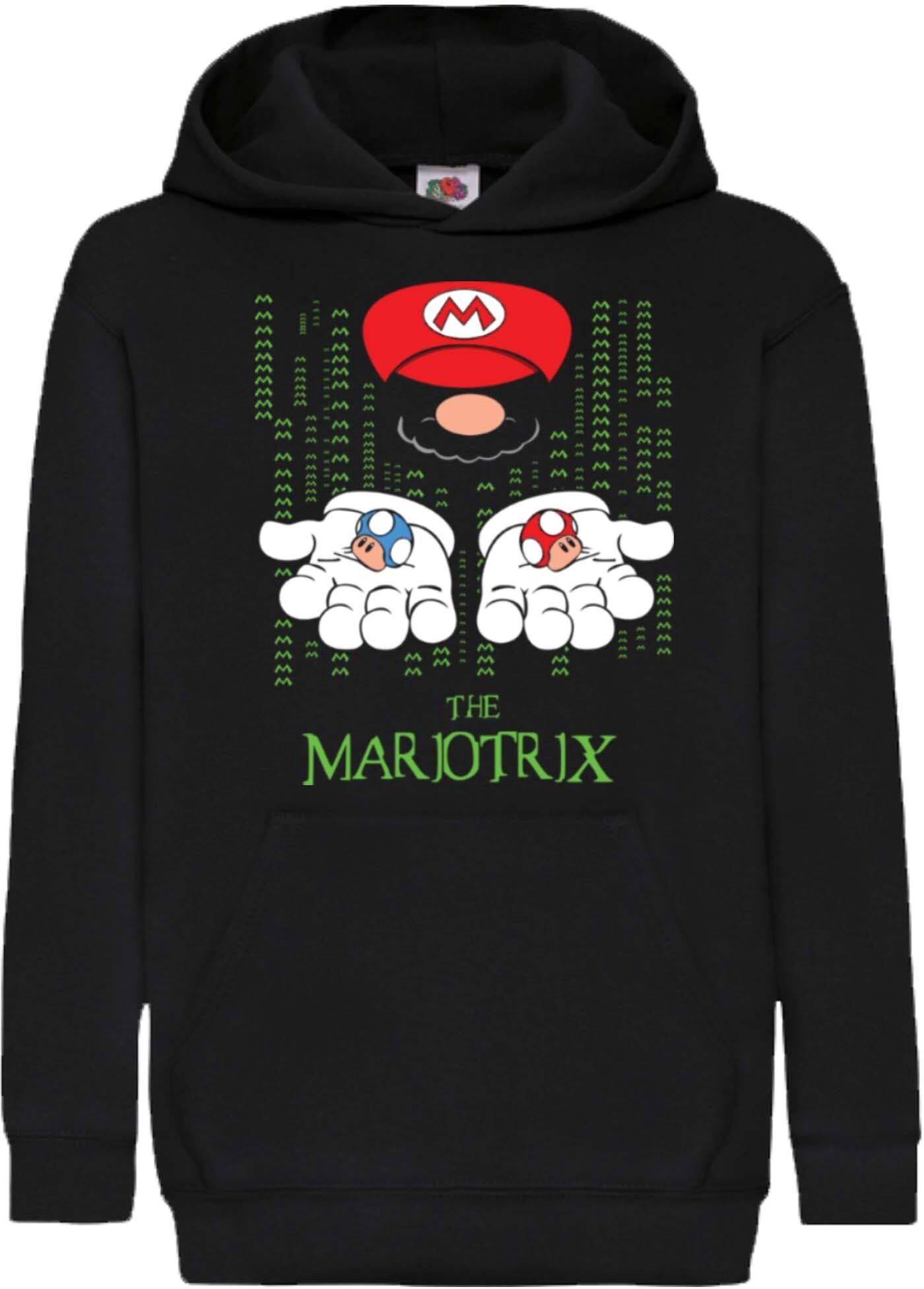 Mario The Matrix Bluza dziecięca Sweatshirt Super Mario Luigi Bowser ...