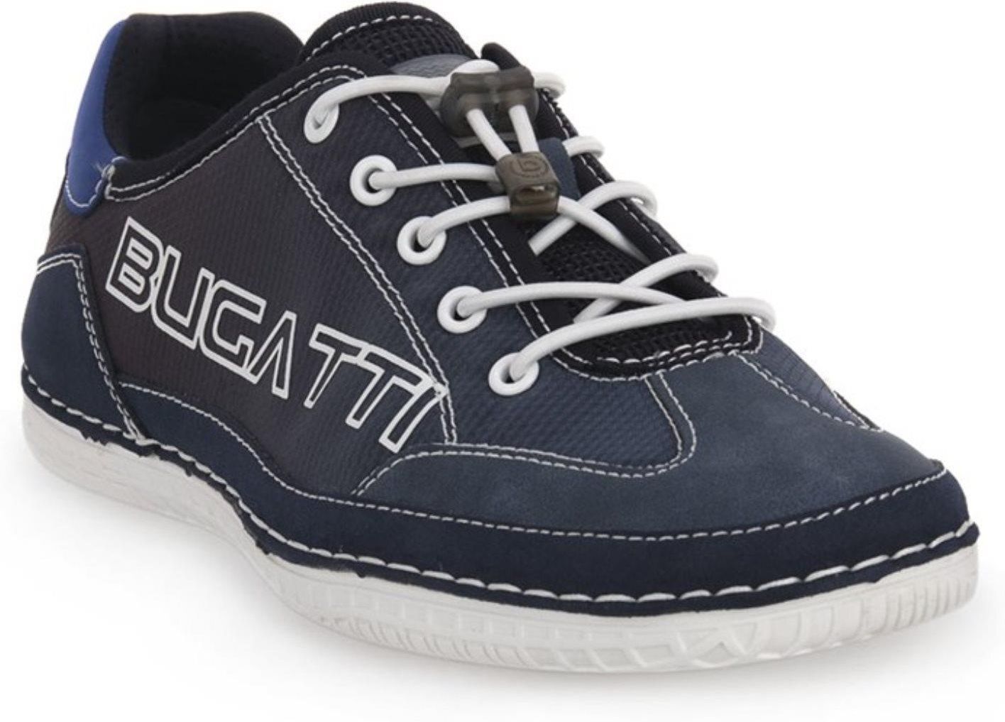 Bugatti męskie buty sportowe niebieskie tekstylno-syntetyczne rozmiar ...