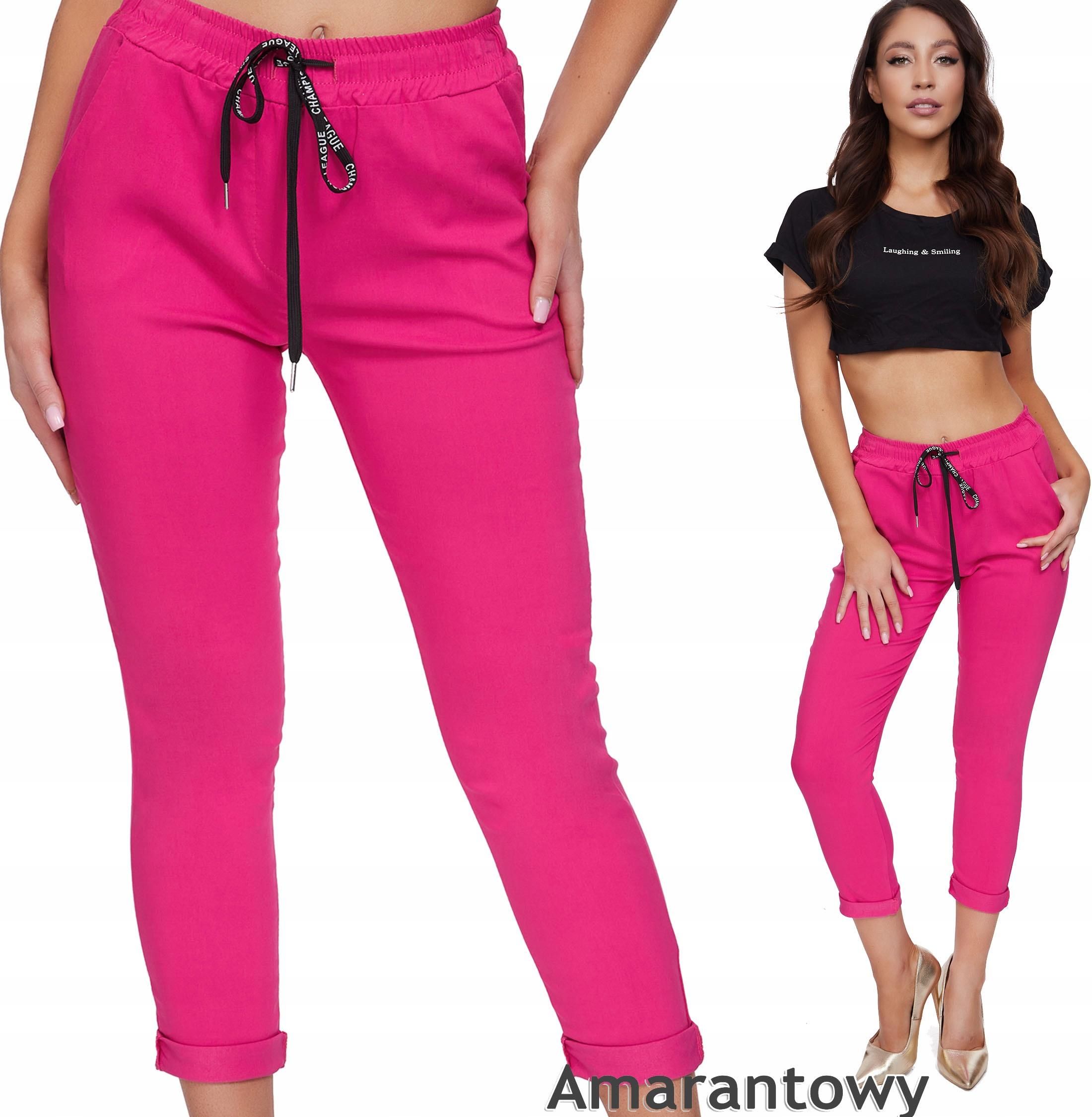 Elastyczne Spodnie Damskie Cygaretki Gumka roz. 6XL/52 model 204 - Ceny ...