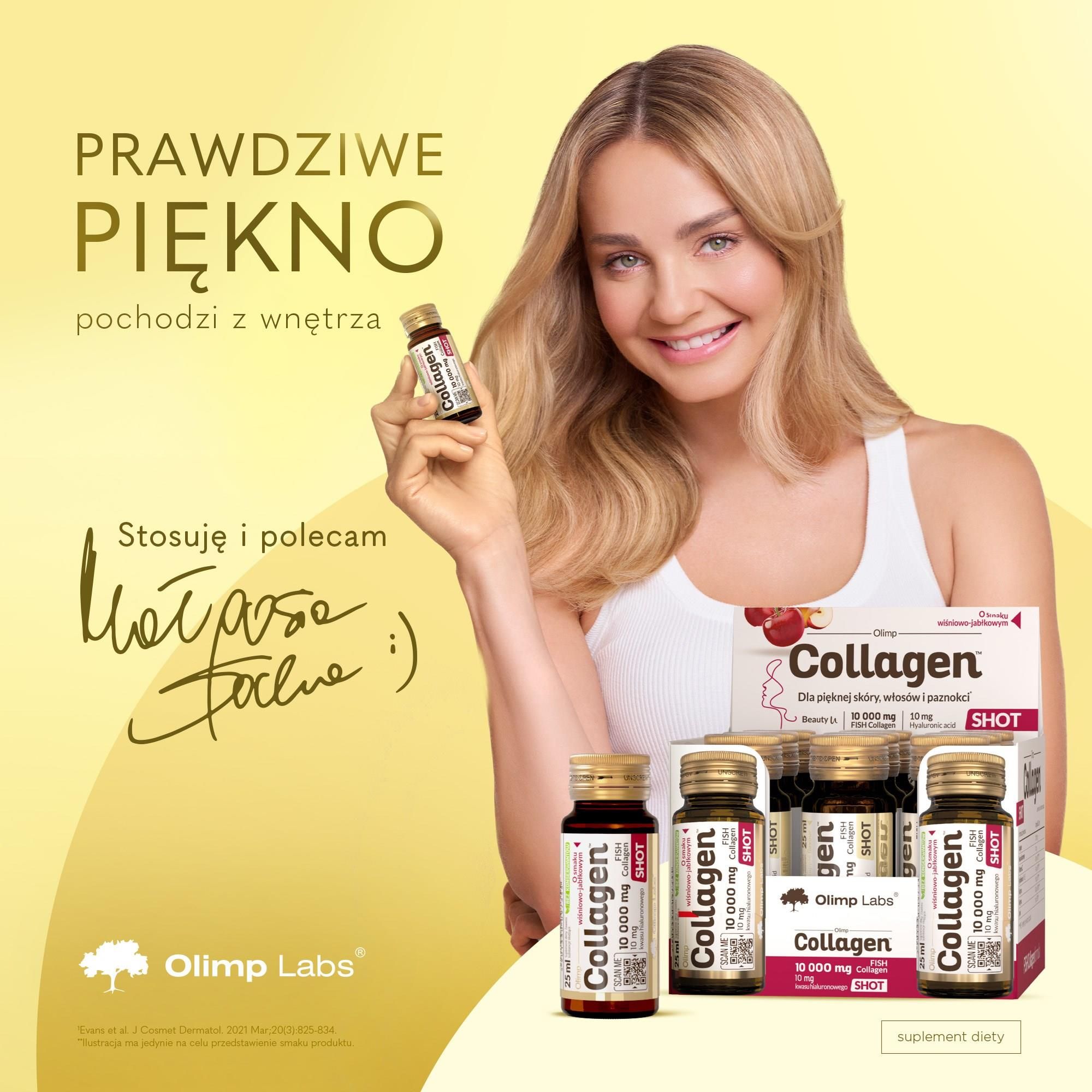 Olimp Laboratories Collagen Shot Smak Wiśniowo Jabłkowy 240G - Opinie ...