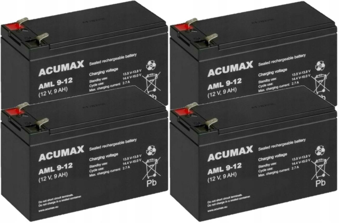 Bateria do zasilacza Acumax TBC30 Zestaw Akumulatorów Do Ups 4x Aml 9 ...