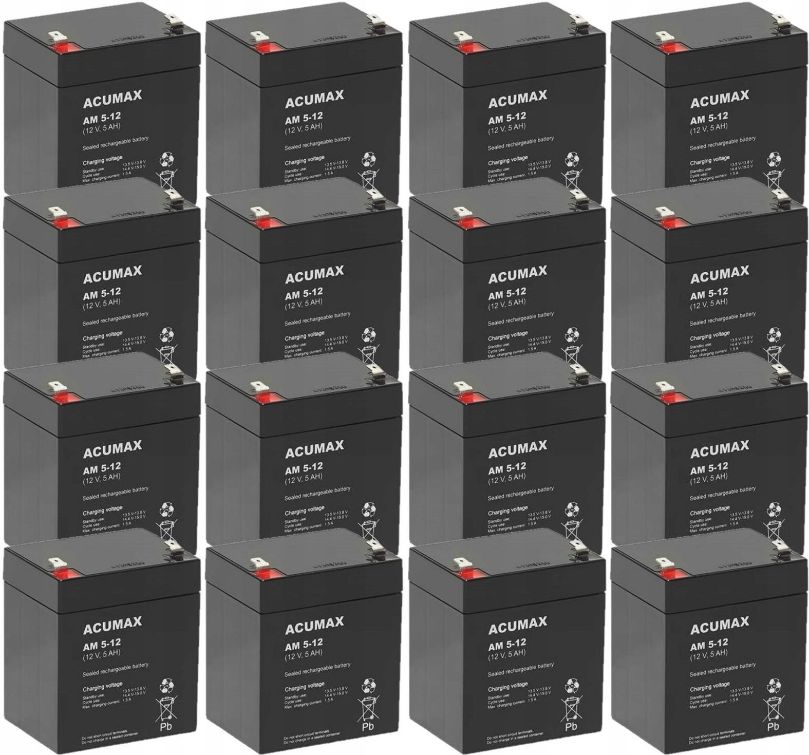 Bateria do zasilacza Acumax RBC44 Rbc 44 #44 Zestaw Akumulatorów Pakiet Baterii Do Ups Apc 16x ...