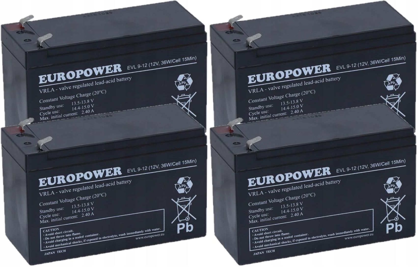 Bateria do zasilacza Europower RBC132 Rbc 132 #132 Zestaw Akumulatorów ...