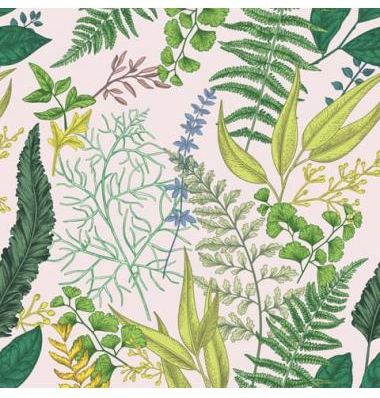 Duni Serwetki 3 Ply 33X33Cm Paper+Design Liscie Zielonena Tle Ercu ...