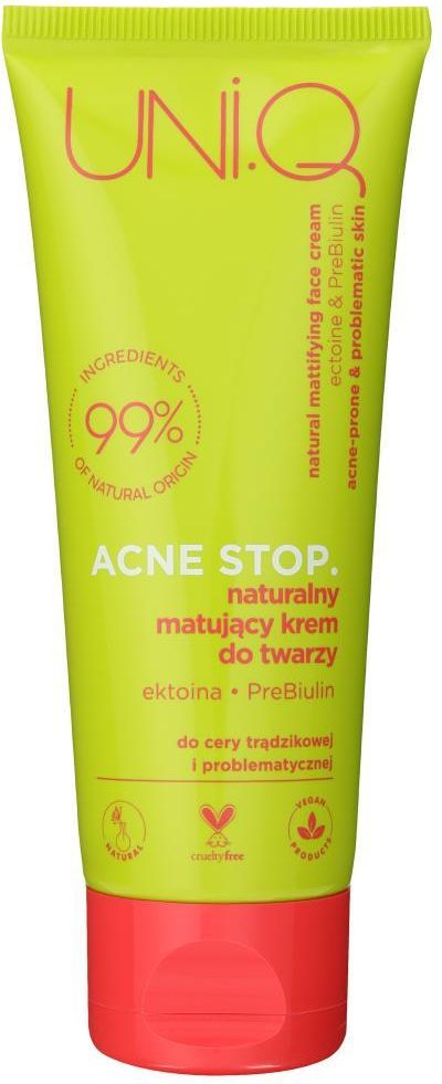 Krem Uni.Q Acne Stop Naturalny Matujący Do Twarzy 75ml - Opinie i ceny na Ceneo.pl