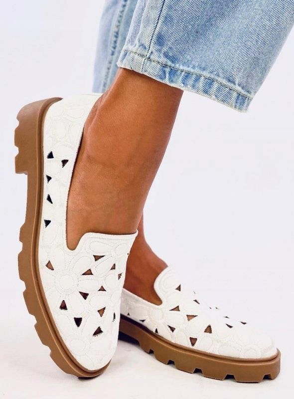 Mokasyny ażurowe REDONI WHITE 39 - Ceny i opinie - Ceneo.pl