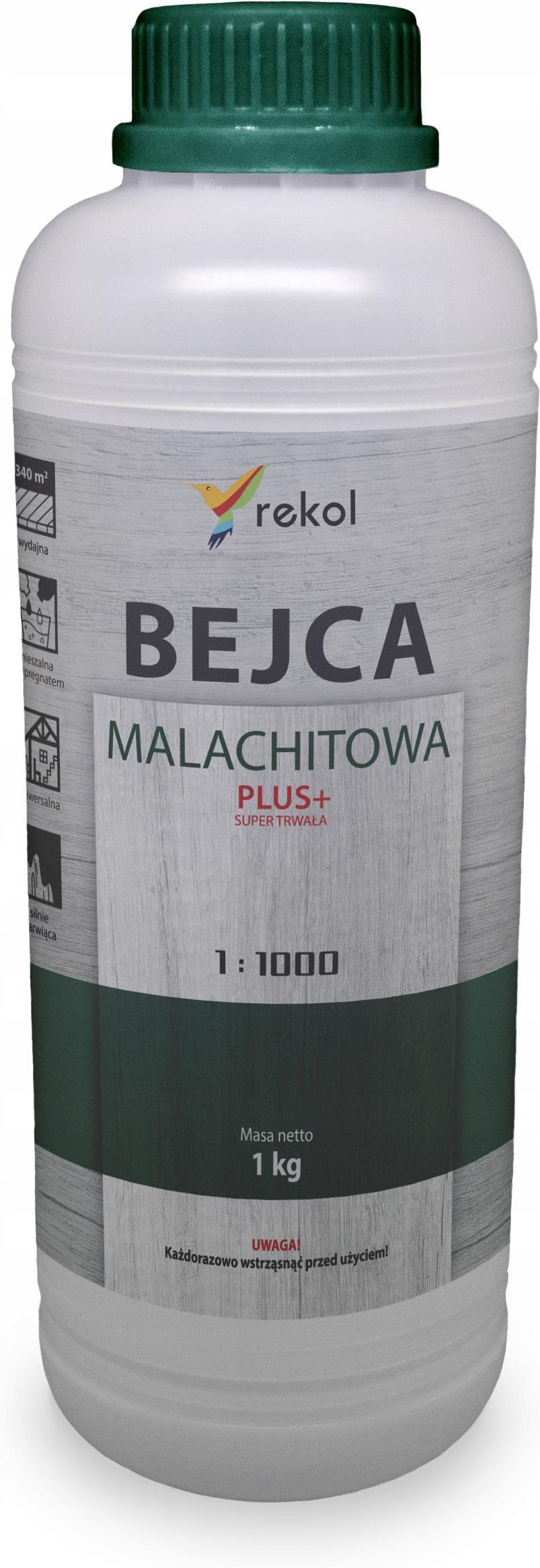 Rekol Bejca Do Drewna Malachitowa Plus 1kg Barwnik Do Impregnatów ...