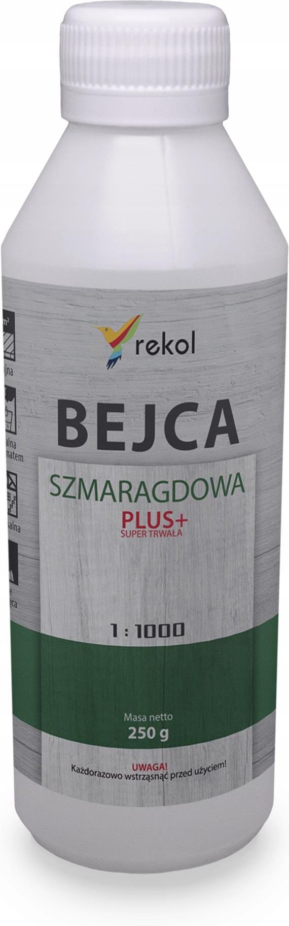 Rekol Bejca Do Drewna Szmaragdowa Plus 250g Barwnik Do Impregnatów ...