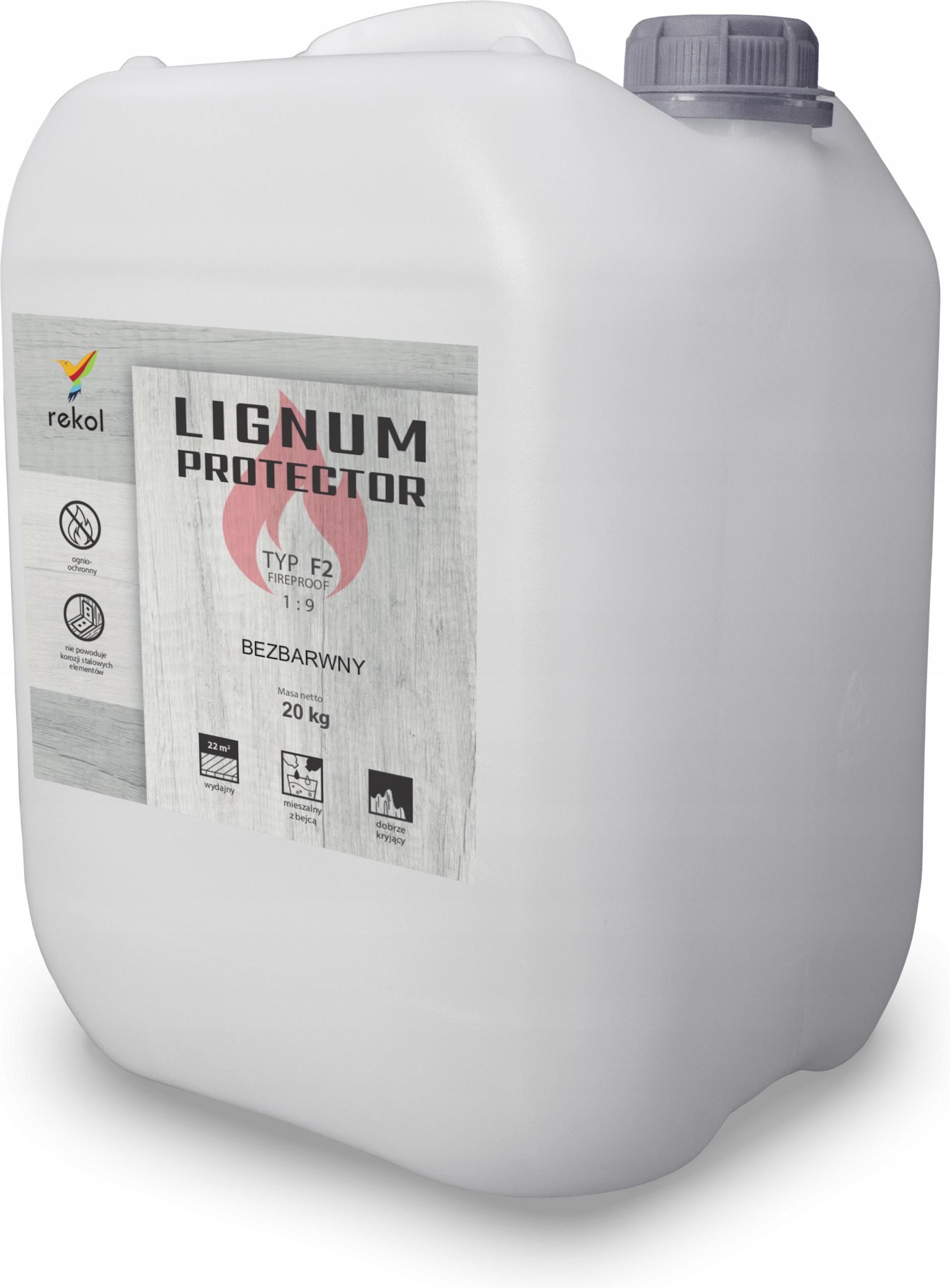 Rekol Przeciwogniowy Impregnat Do Drewna Koncentrat 1:9 Lignum ...