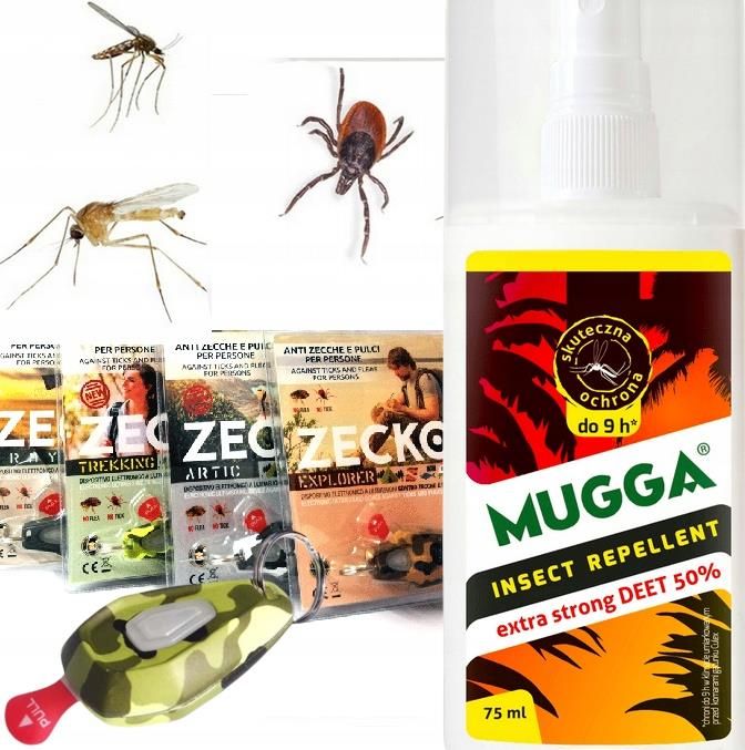 Mugga Strong 50% Deet 75 Odstraszasz Na Komary I Kleszcze Zecko Dla ...