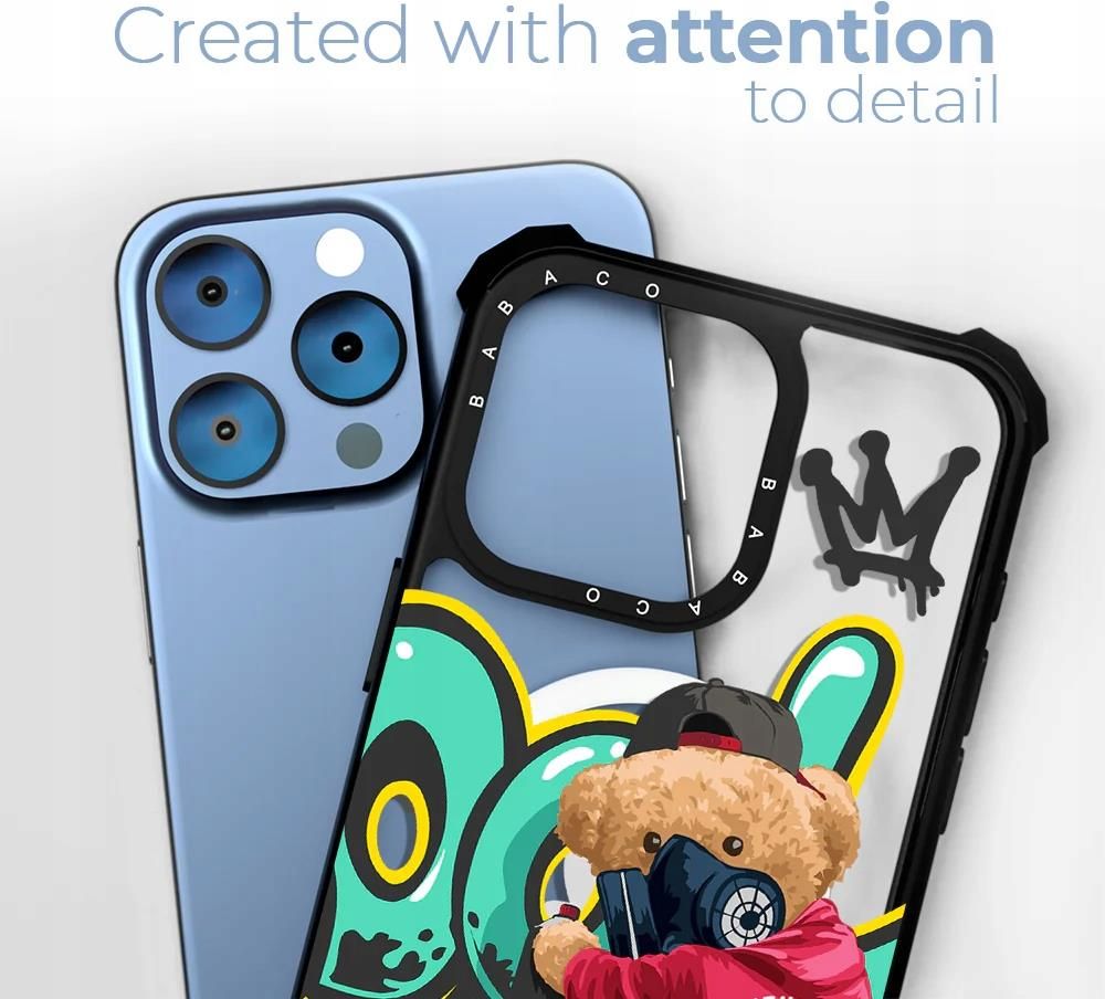 Babaco Etui Do Apple Iphone 13 Teddy Graffiti 001 Magsafe Przeźroczysty ...
