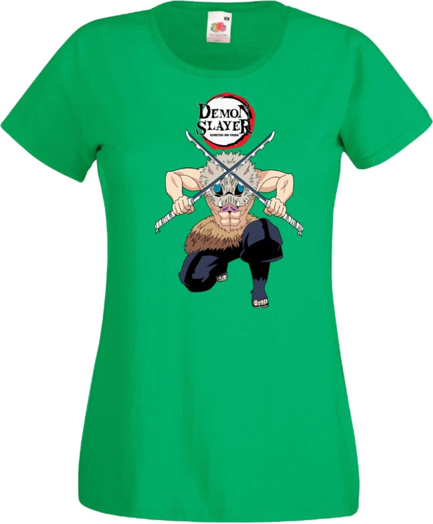 Inosuke Boar koszulka damska Anime Manga Japan Animation Comics , Lady ...