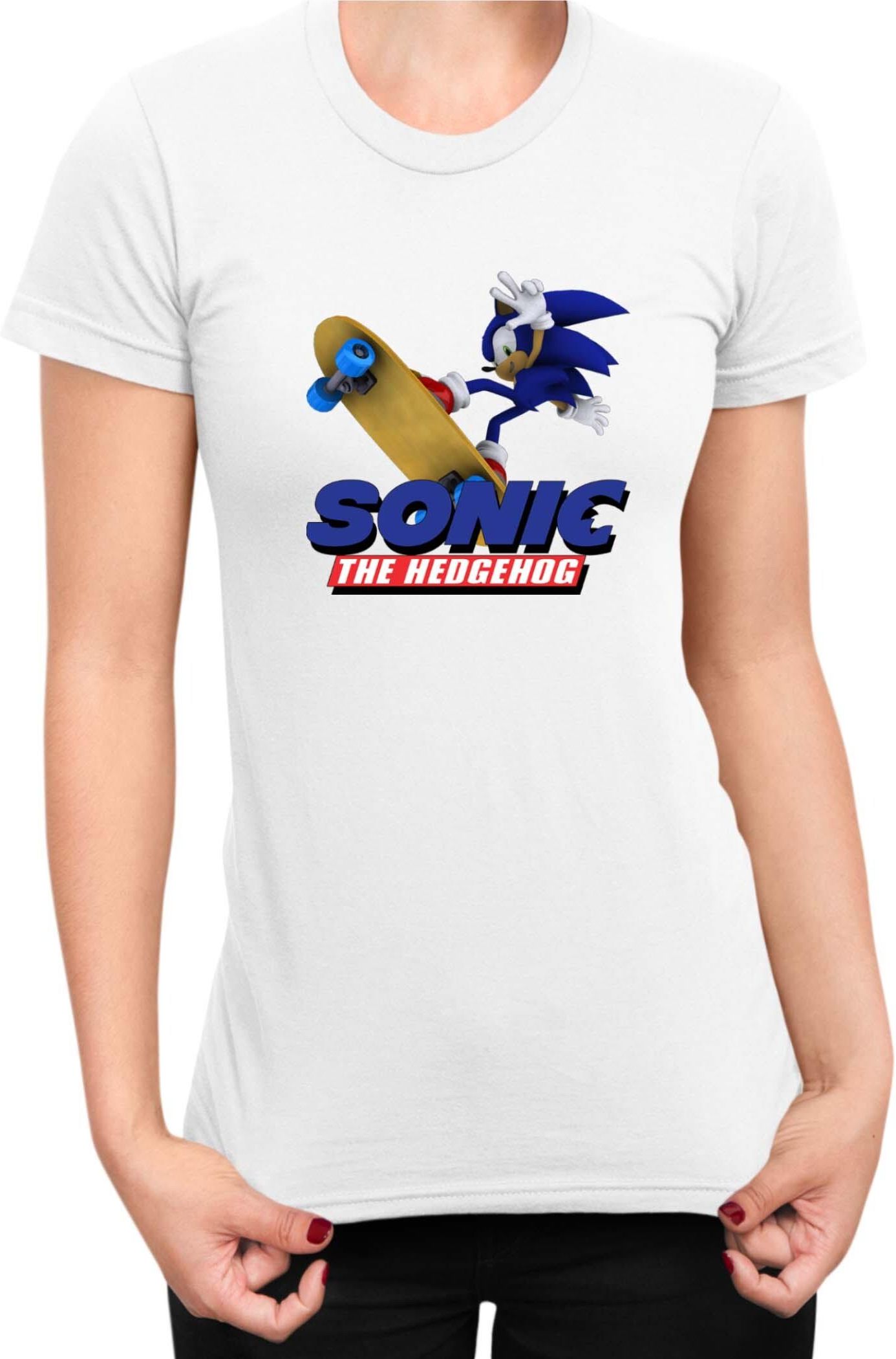 SonicSkateboard koszulka damska Sonic the Hedgehog Sega Mascot, XL ...