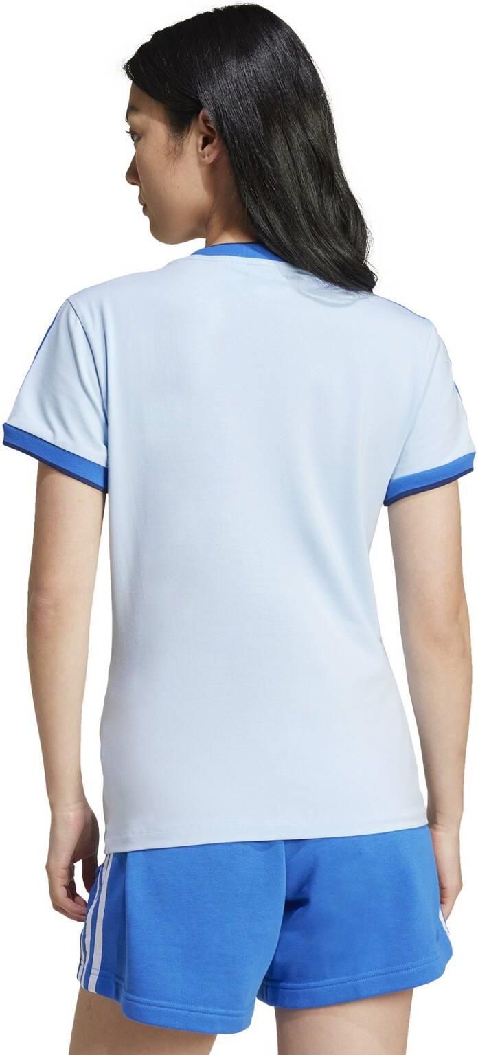 Koszulka damska adidas BADGE SLIM niebieska IZ2674 - Ceny i opinie ...