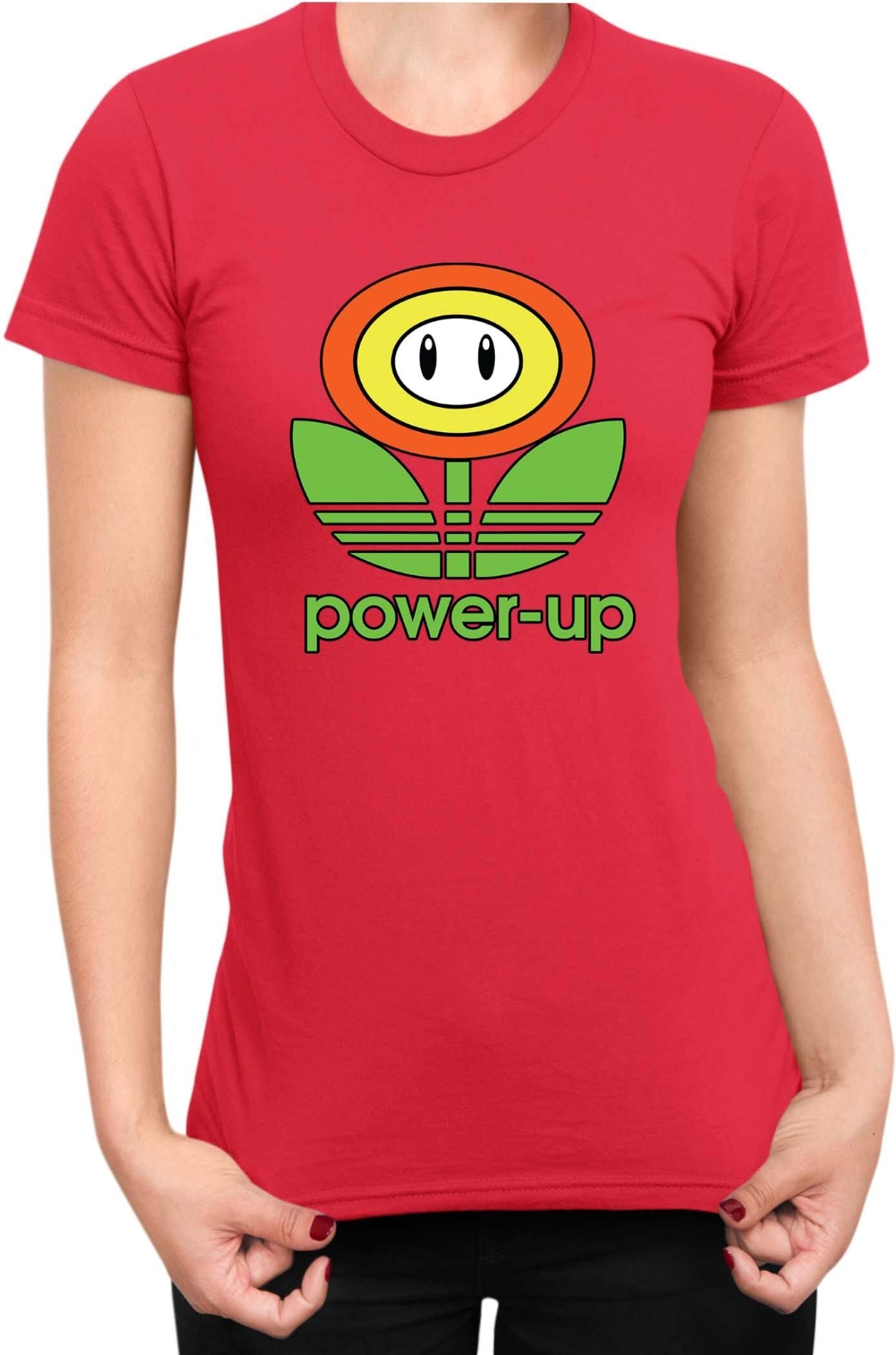 Mario Flower Power up koszulka damska Super Mario Bros Luigi Bowser ...
