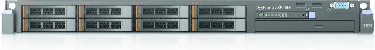 Serwer IBM x3530 M4, Xeon 6C E5-2430 95W 2.2GHz/1333MHz/15MB, 1x 4GB, 0 ...