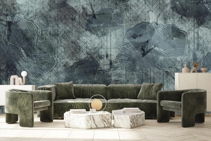 Muralo Fototapeta Do Jadalni Abstrakcja Maki Ornamenty Styl Retro 360x240 - Opinie i ceny na ...