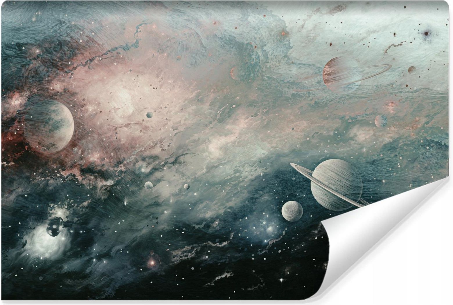 Muralo Fototapeta Do Salonu Kosmos Galaktyka Abstrakcja Gwiazdy Planety 300x210 - Opinie i ceny ...