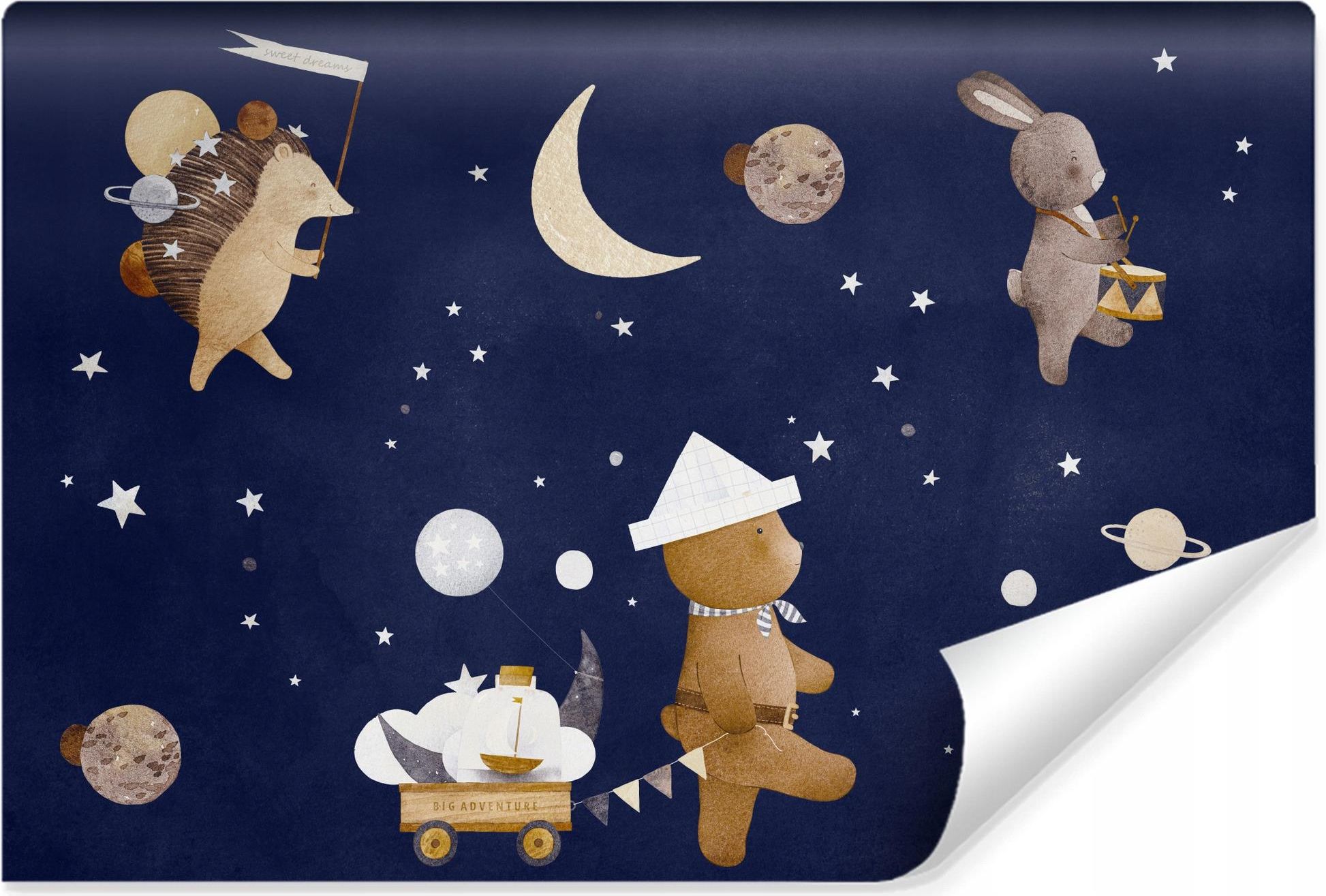 Muralo Fototapeta Dla Dzieci Kosmos Gwiazdy Zwierzęta Styl Boho Planety 405x270 - Opinie i ceny ...