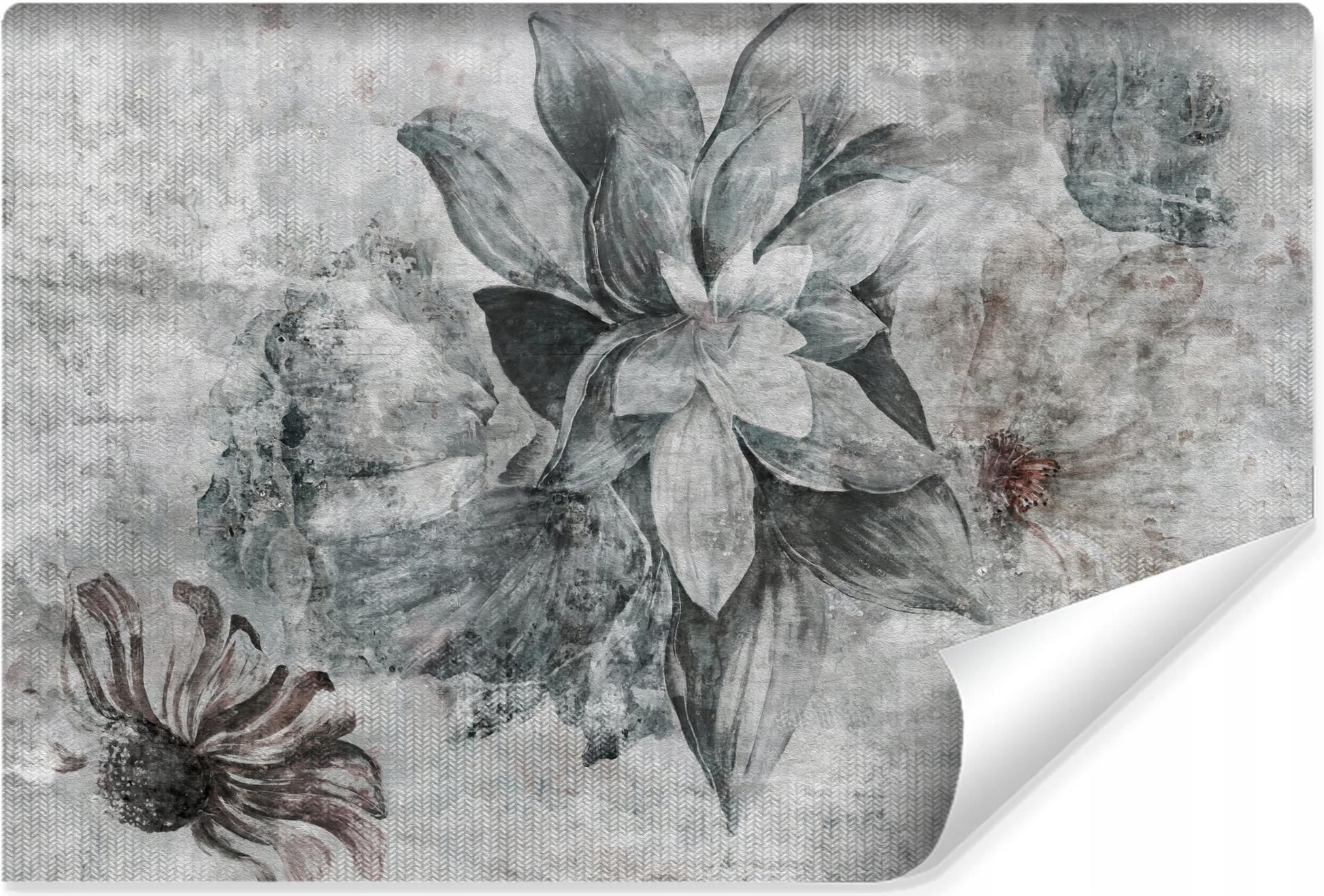 Muralo Fototapeta Do Salonu Abstrakcja Beton Kwiaty Vintage 400x280 - Opinie i ceny na Ceneo.pl