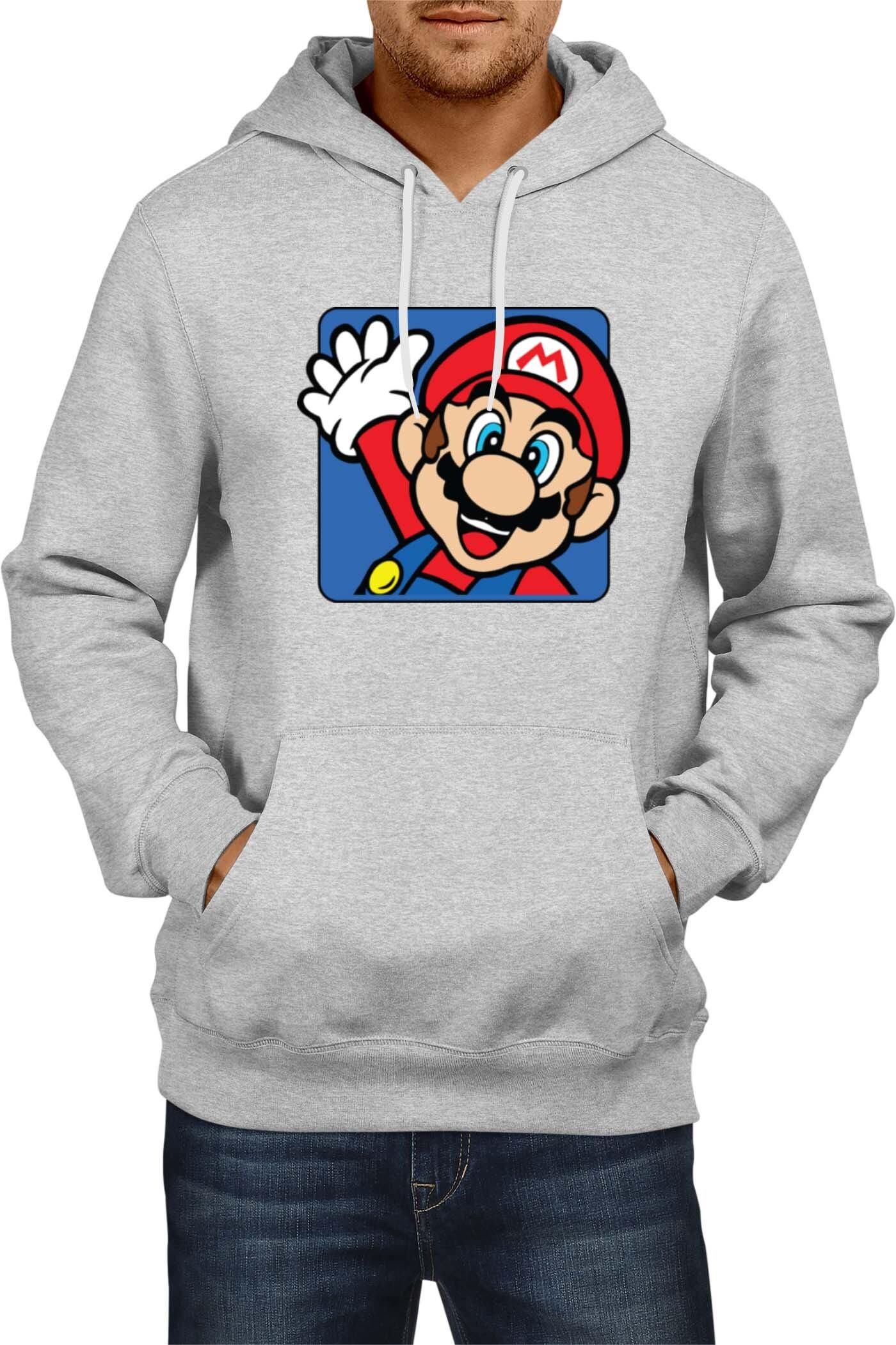 Mario High Five Herren Kapuzenpullover Bluza Super Mario Bros Luigi ...