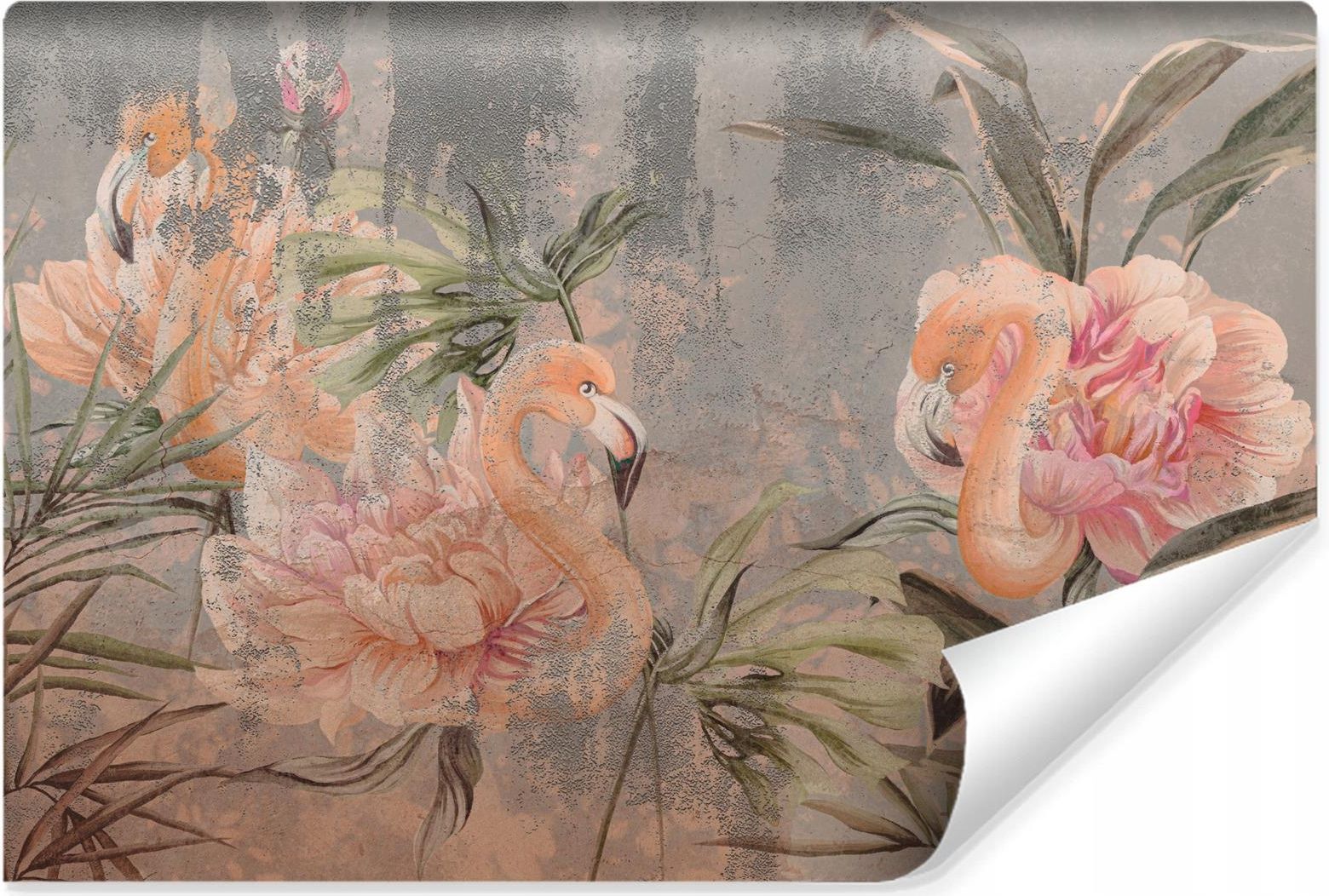 Muralo Fototapeta Do Jadalni Flamingi Liście Beton Abstrakcja Mur 135x90 - Opinie i ceny na Ceneo.pl