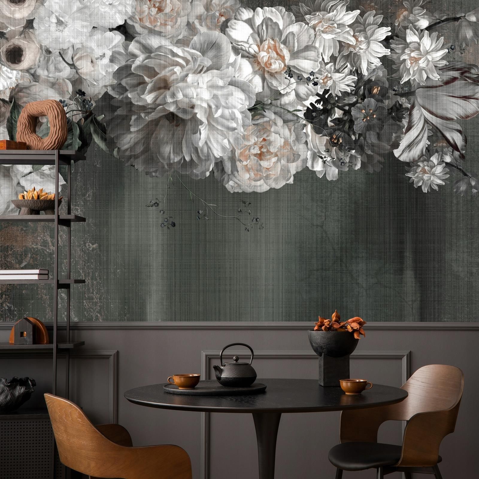 Muralo Fototapeta Do Sypialni Styl Vintage Abstrakcja Kwiaty Mural Beton 300x210 - Opinie i ceny ...