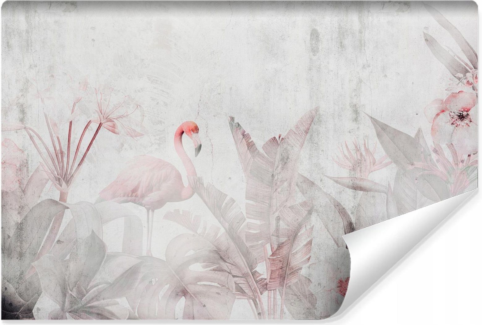 Muralo Fototapeta Do Jadalni Flamingi Abstrakcja Beton Mur Liście 300x210 - Opinie i ceny na ...