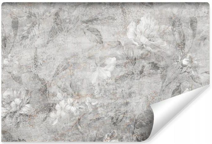 Muralo Fototapeta Do Salonu Białe Kwiaty Beton Mural Abstrakcja 400x280 - Opinie i ceny na Ceneo.pl