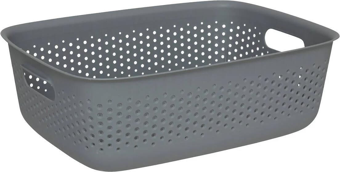 5Five Simply Smart Pojemnik Ażurowy Sienne Plastik Z Uchwytami 10L ...