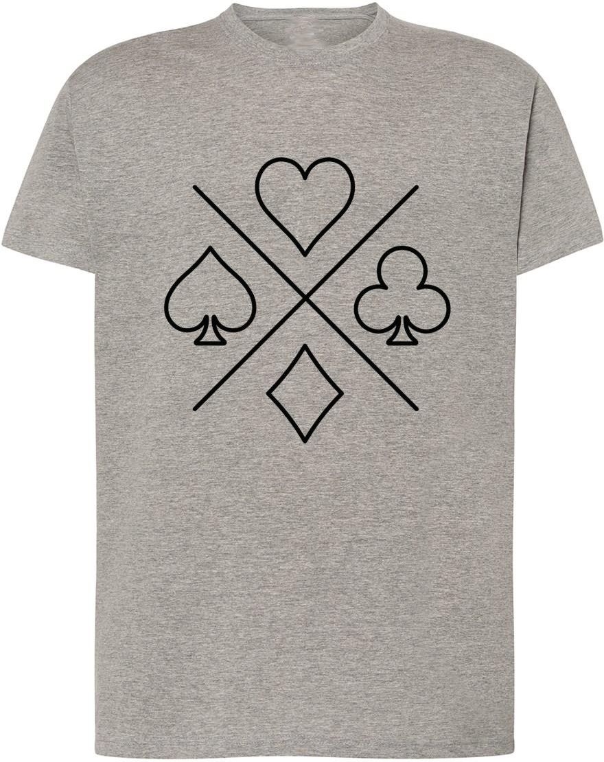 T-Shirt Koszulka nadruk Pik Kier Karty Rozm.5XL - Ceny i opinie - Ceneo.pl