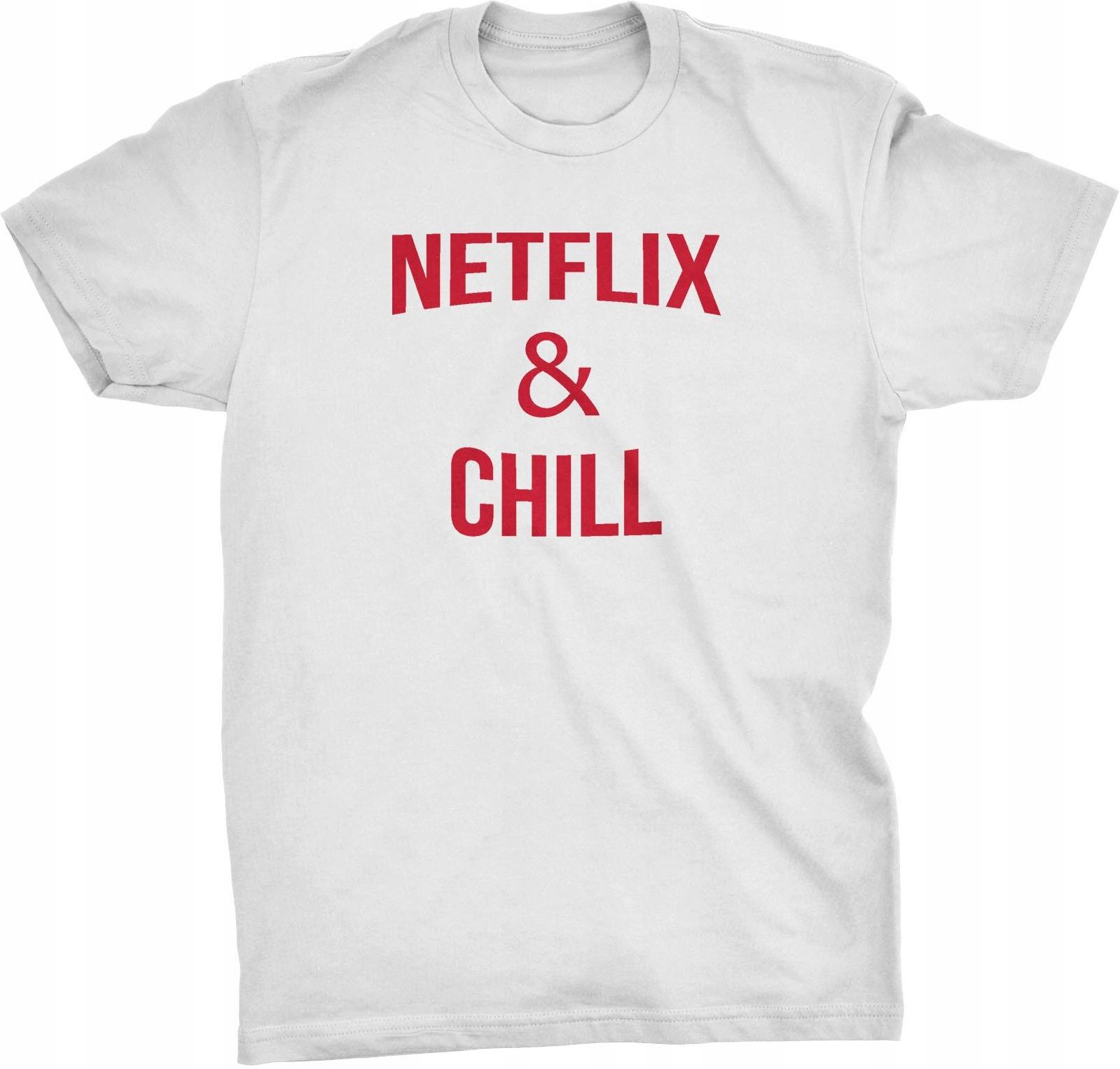 Netflix & Chill Koszulka Seriale Slogan Tv - Ceny i opinie - Ceneo.pl