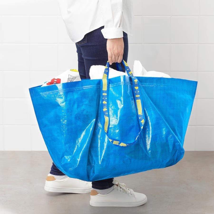Ikea duża torba zakupowa Frakta 71L niebieska 55x37x35/71l Zestaw 3 ...