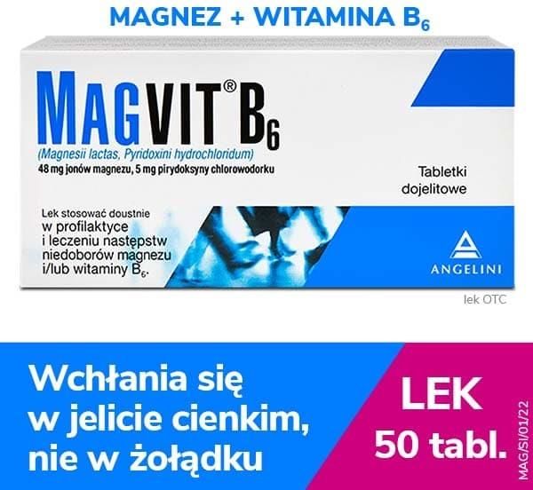 Magvit B6 50Tabl - Opinie i ceny na Ceneo.pl