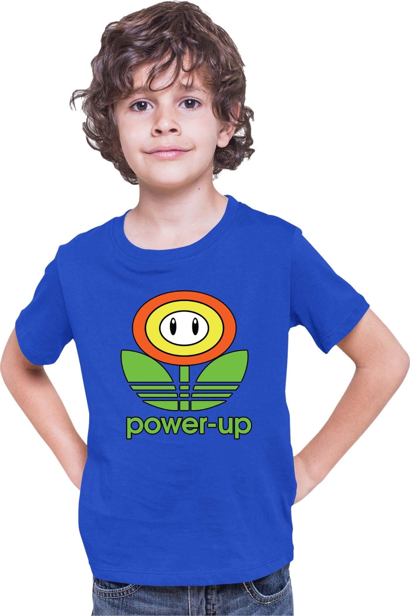 Mario Flower Power up koszulka dzieci?ca Super Mario Luigi Bowser ...