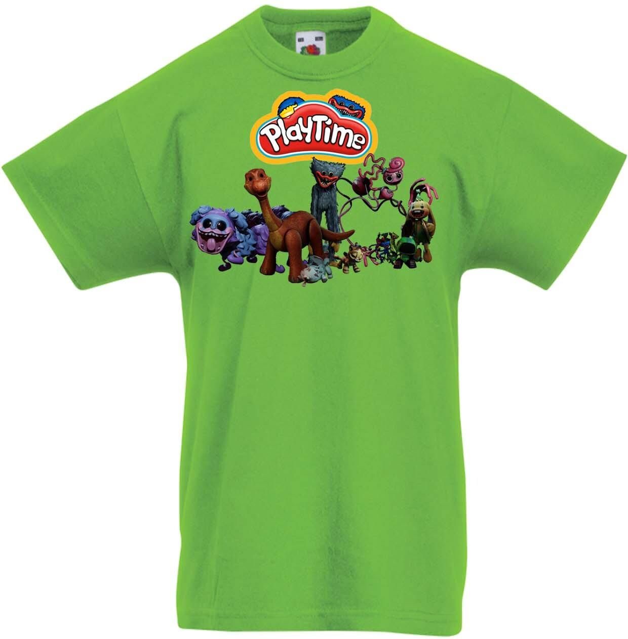 Factory Logo koszulka dzieci?ca Poppy Play Time Huggy Wuggy Kissy Missy ...