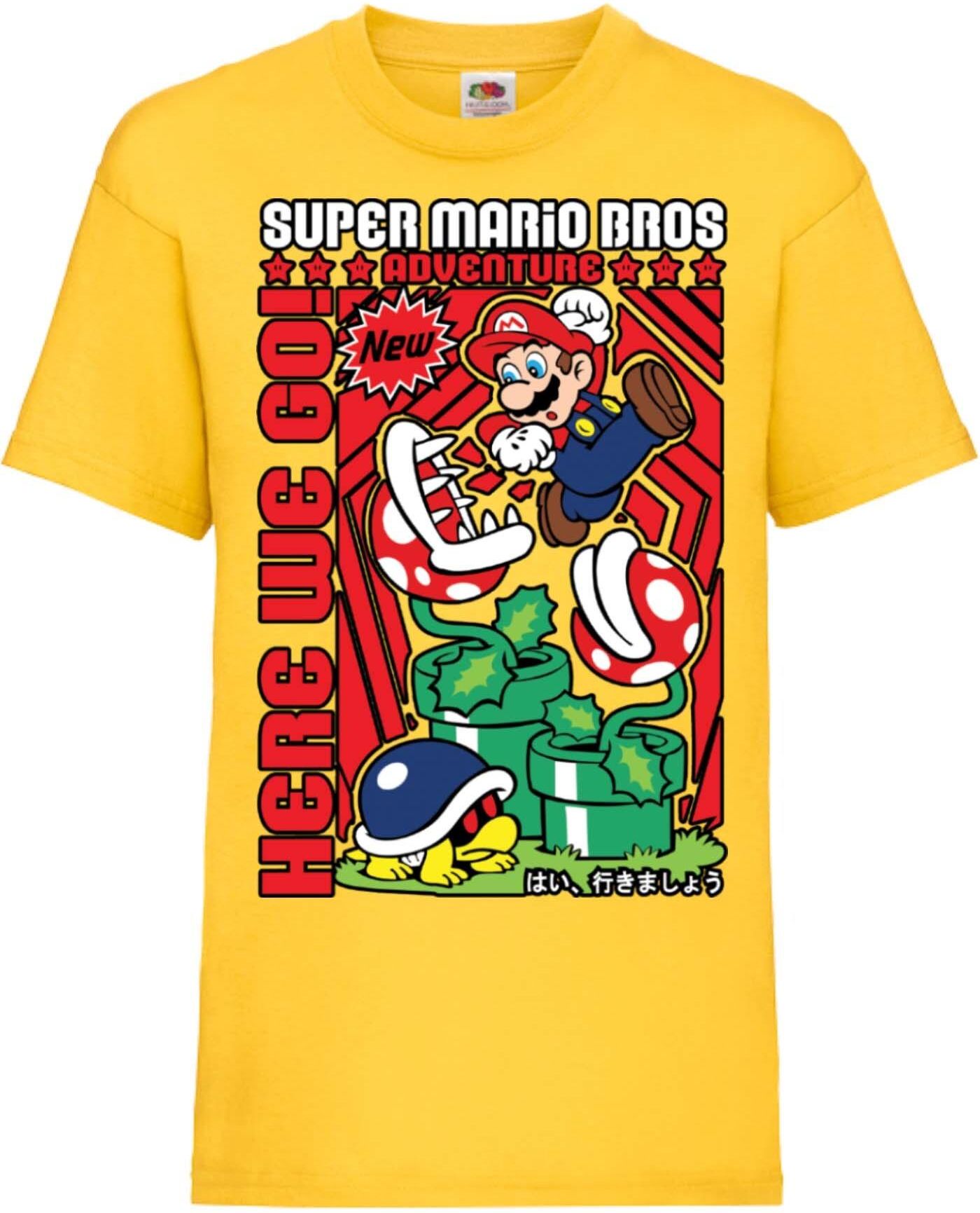Super Mario Bros koszulka dzieci?ca Comics Manga Japan Anime Animation ...
