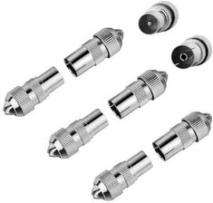 Axfee Zestaw 8 Wtyczek Antenowych, 4 Wtyczki Koncentryczne I 4 Gniazda Koncentryczne, Męskie I ...